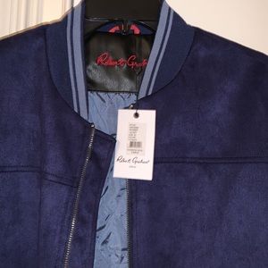 Robert Graham | Jackets & Coats | Robert Graham Faux Suede Varsity ...